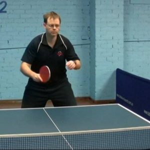 Backhand Push - Front View - Greg's Table Tennis Pages