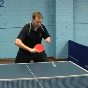 Backhand Push - Front View - Greg's Table Tennis Pages